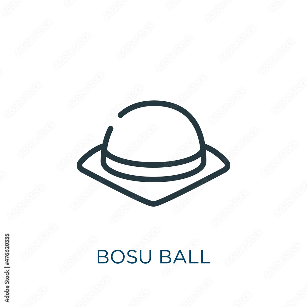 bosu ball thin line icon. bosu, training linear icons from gym and ...