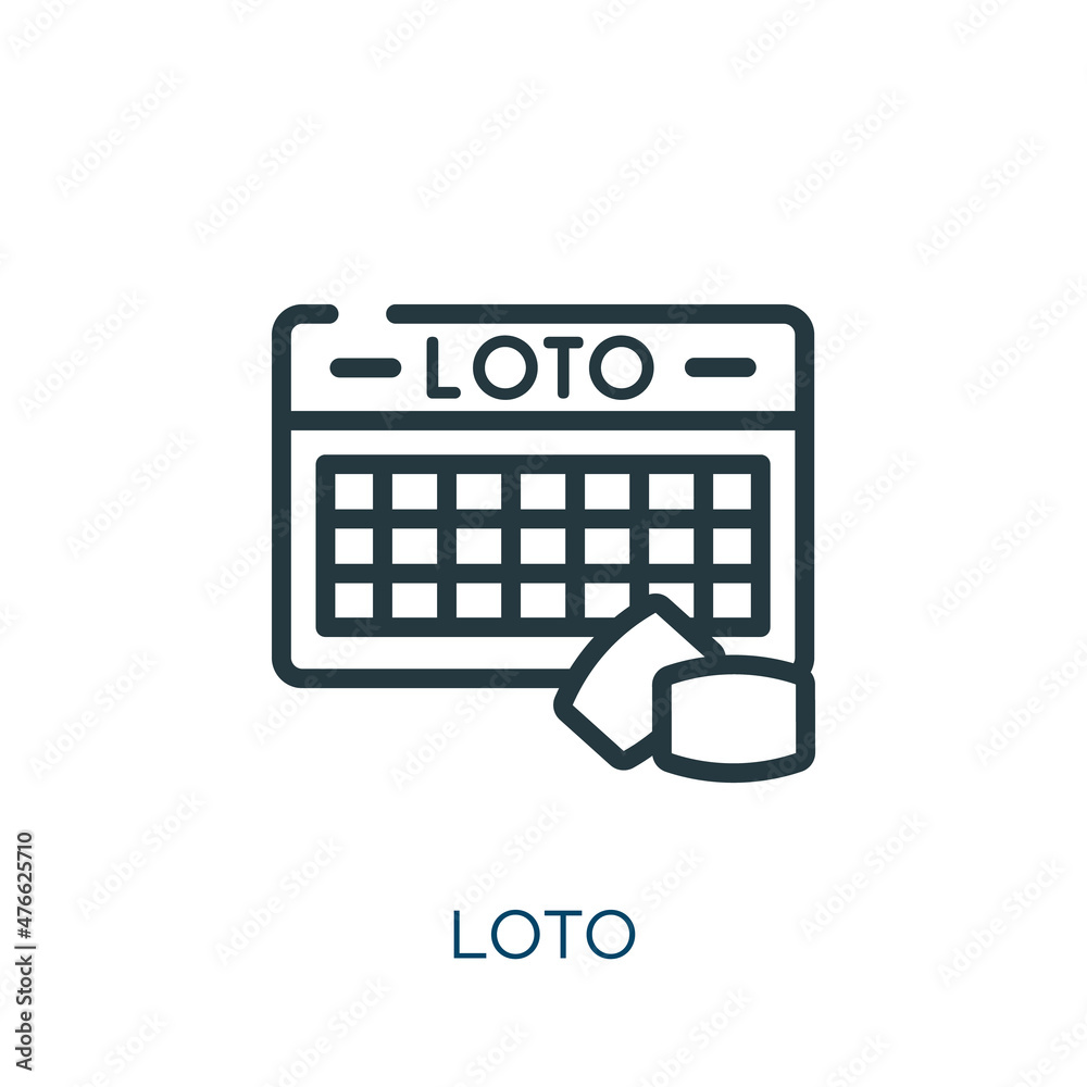 loto thin line icon. beauty, beautiful linear icons from other concept ...