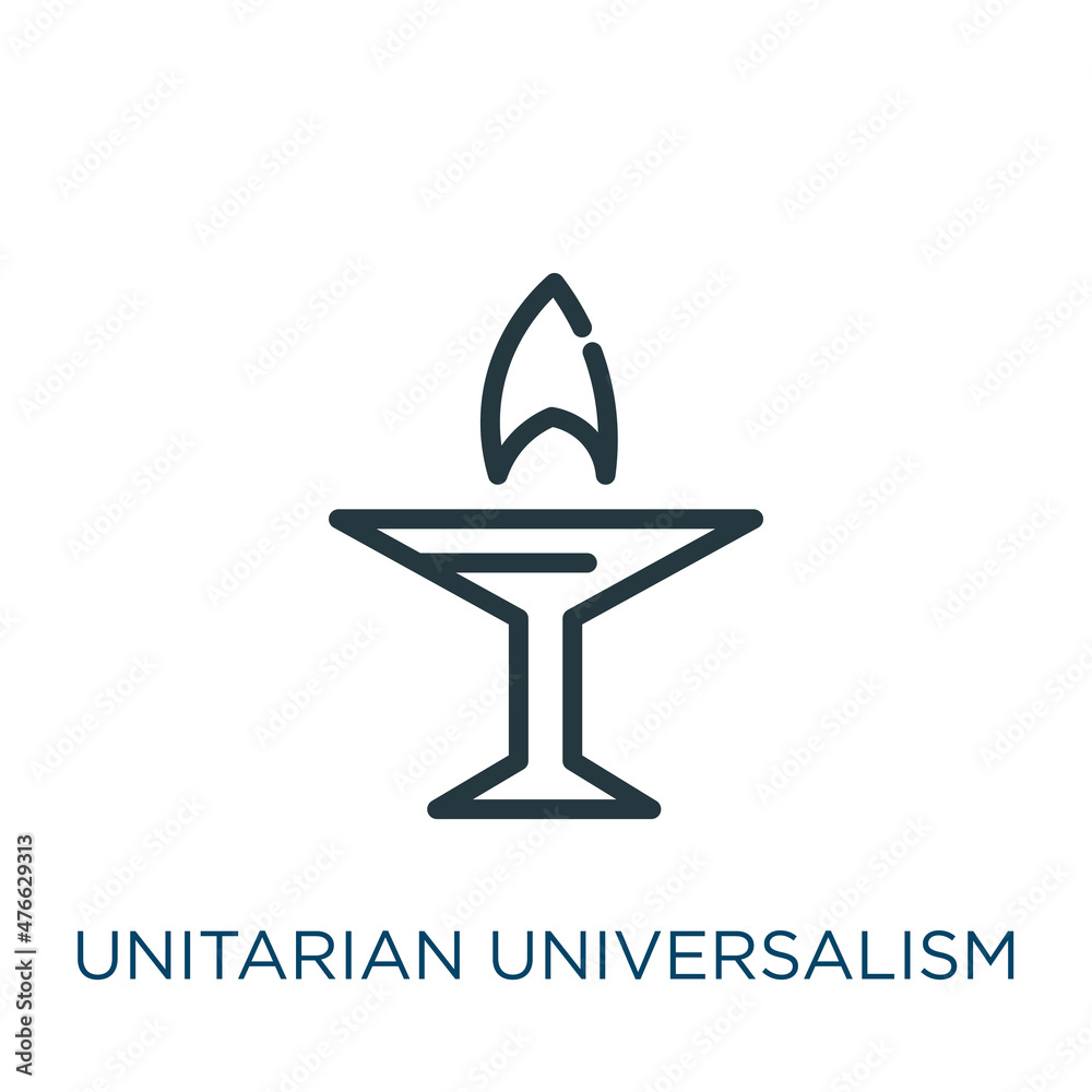 unitarian universalism thin line icon. light, religious linear icons ...