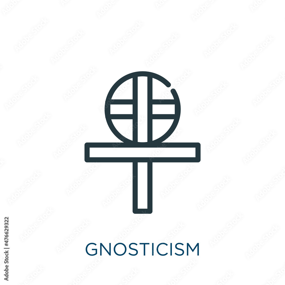 gnosticism thin line icon. religion, ancient linear icons from religion ...