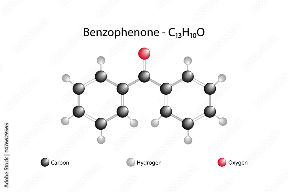 Molecular formula of benzophenone. Benzophenone is one of the most ...