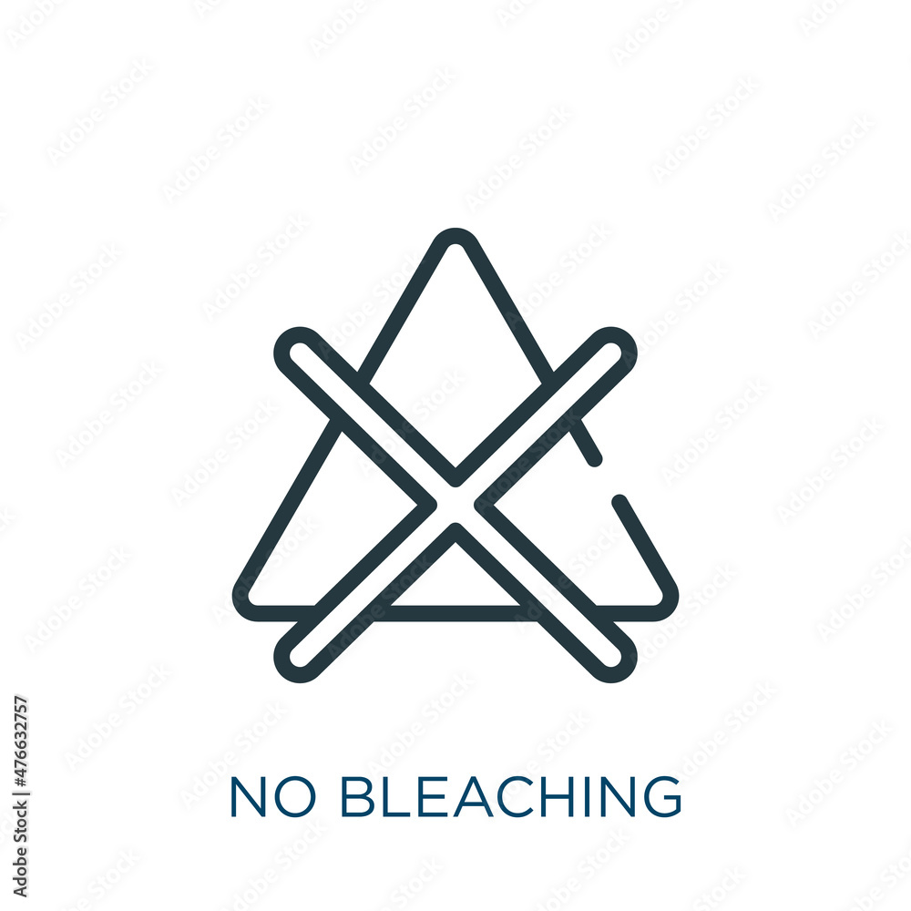 no bleaching thin line icon. temperature, cold linear icons from signs ...