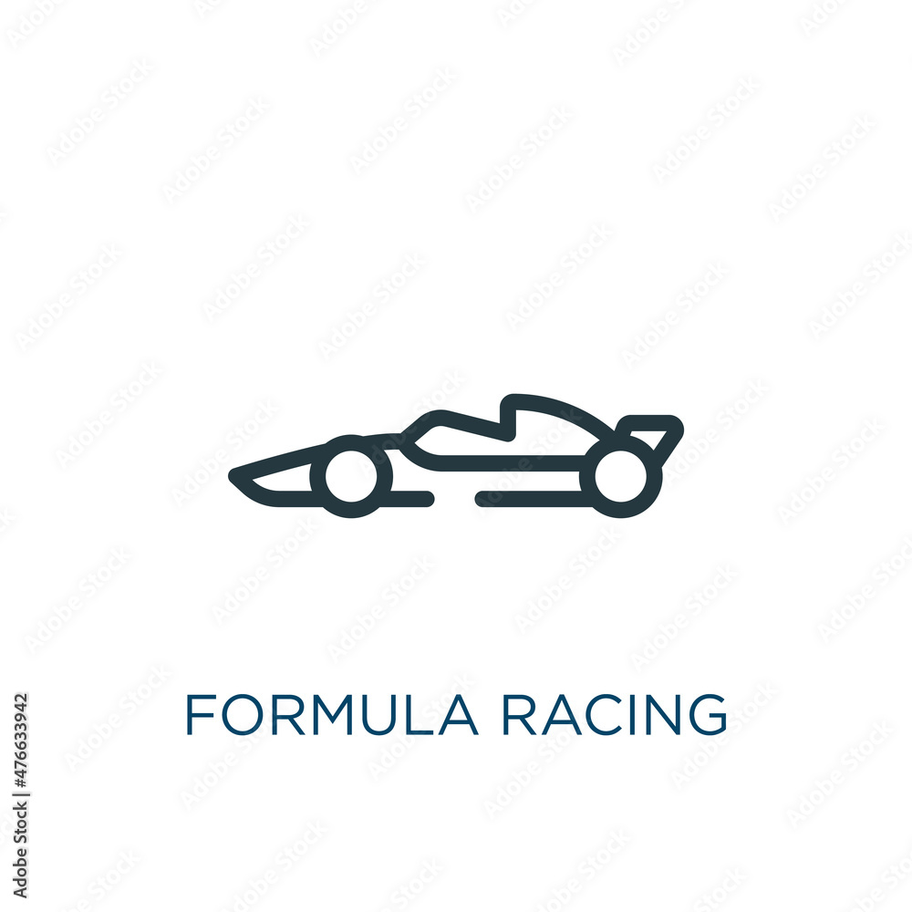 formula racing thin line icon. auto, motor linear icons from sports ...