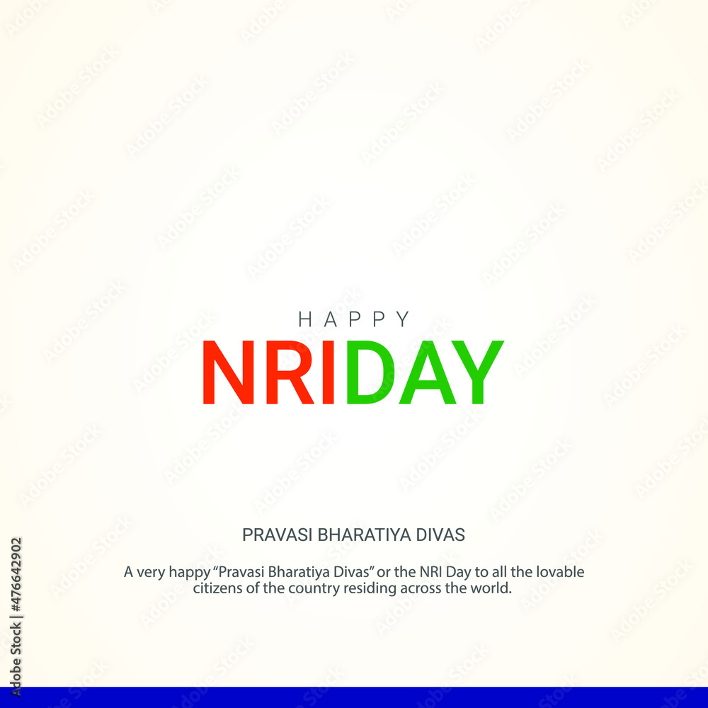 Pravasi Bharatiya Diwas, NRI day, Typography idea design for banner ...