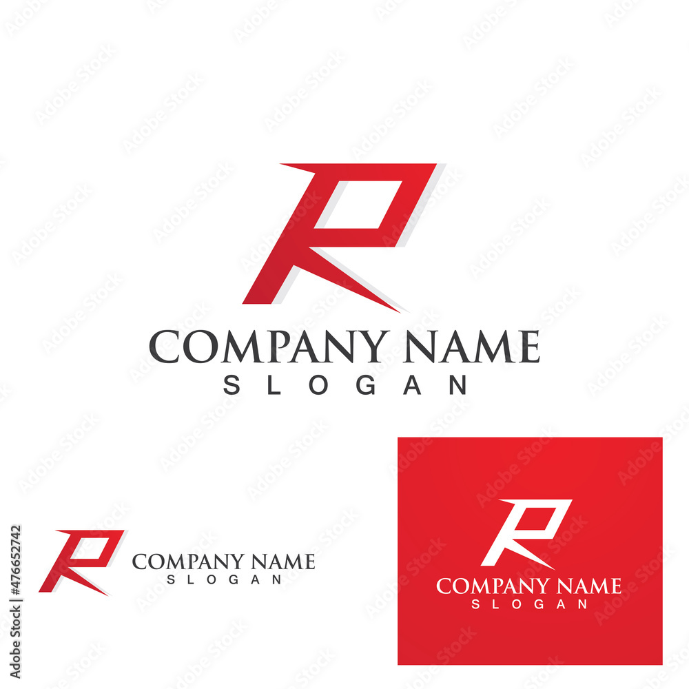 R Letter Arrow vector illustration icon Stock Vector | Adobe Stock