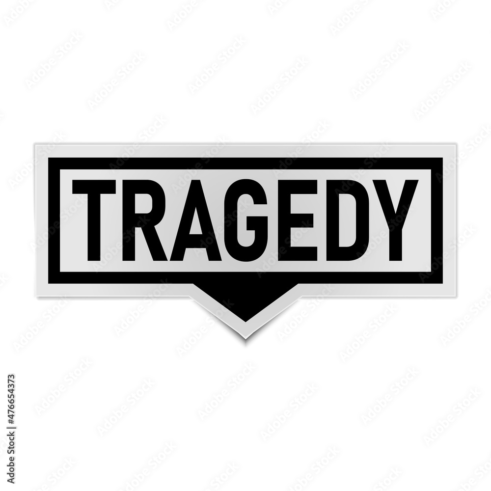tragedy vector illustration speech bubble vector illustration Stock ...