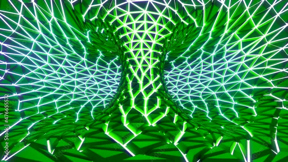 Green abstraction .Design. The green background covered with drawings ...