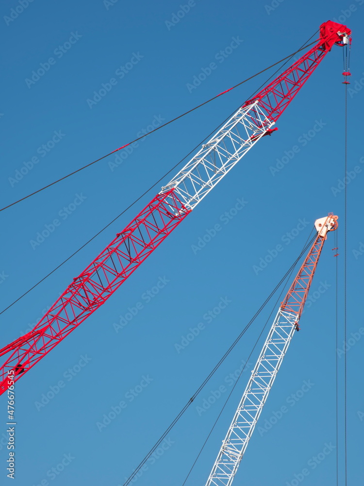 Tokyo,Japan - December 15, 2021: Crawler Crane or Luffing Jib Crawler ...