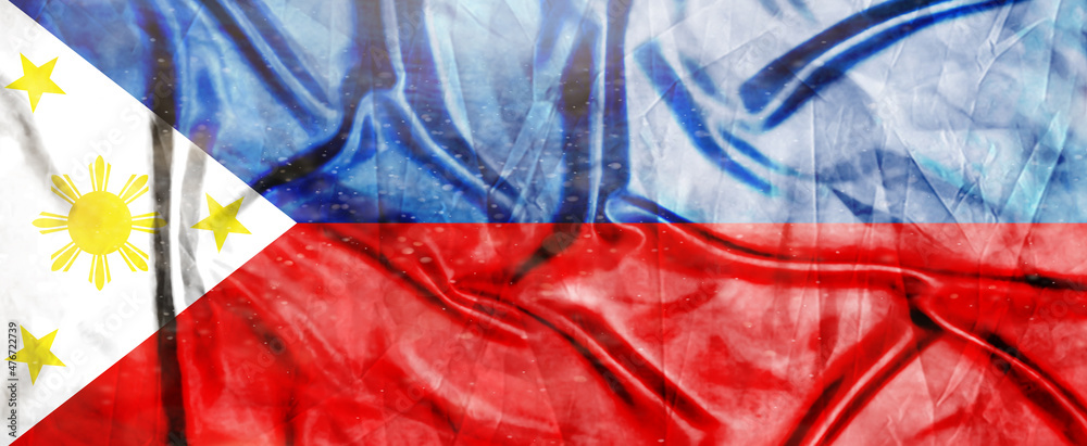 Philippines flag, Realistic waving fabric flag, Flag Background texture ...