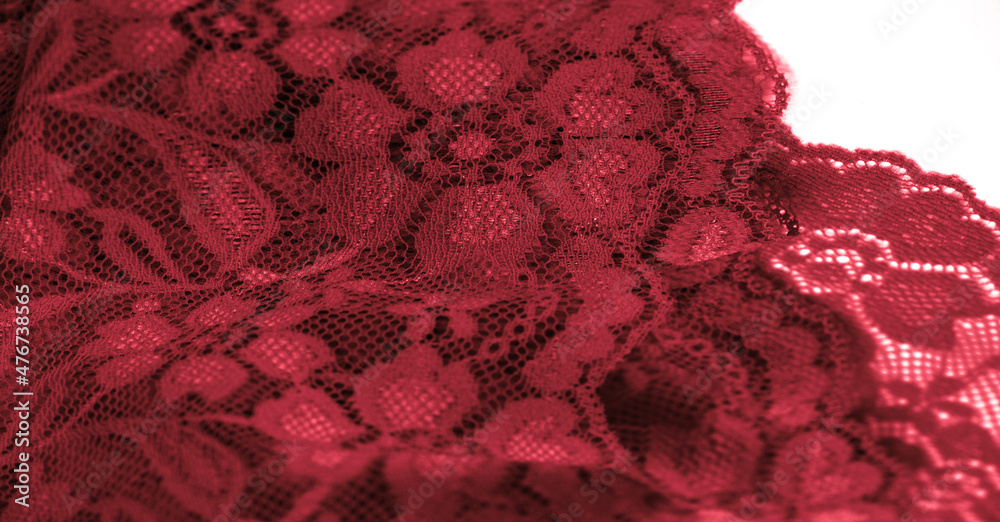 Red lace. This stunning and sophisticated fabric will be a true work of ...