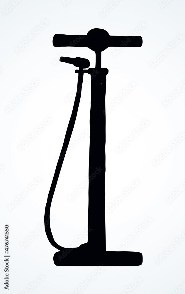 Hand pump. Vector drawing icon Stock Vector | Adobe Stock
