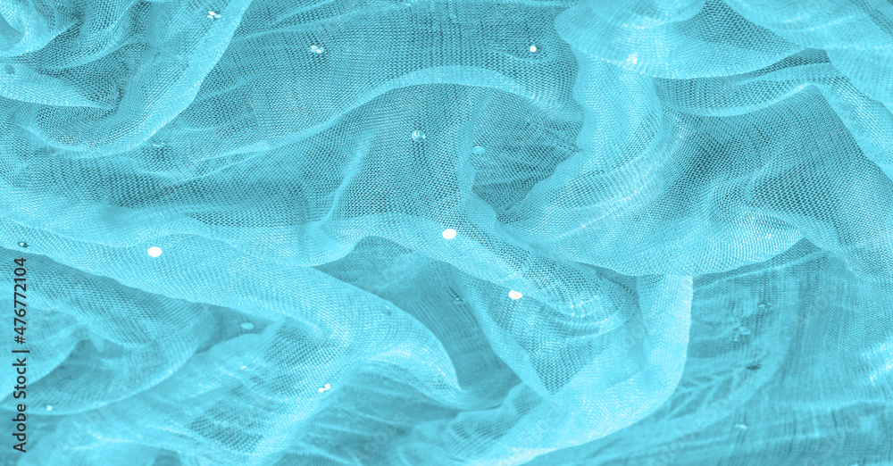 transparent blue fabric with color glitter, known for its library of ...