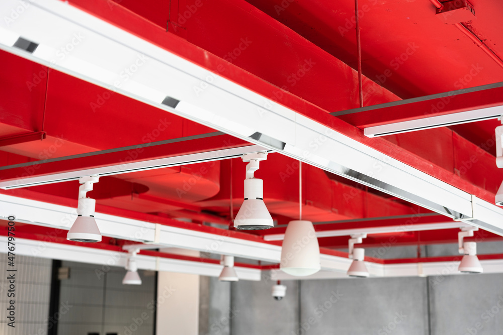 Ceiling mounted cassette type air condition units with other parts of ...