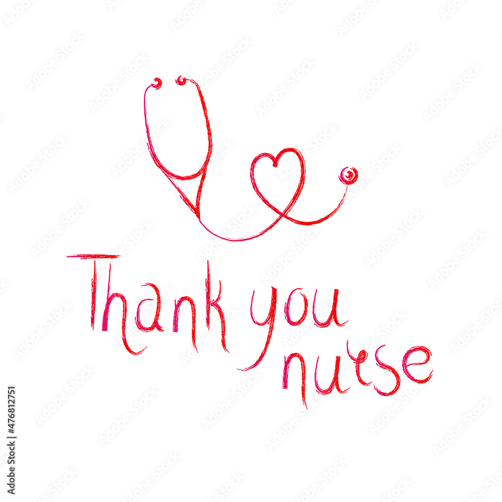 Thank you, doctor and nurse - COVID-19 pandemic concept, vector ...