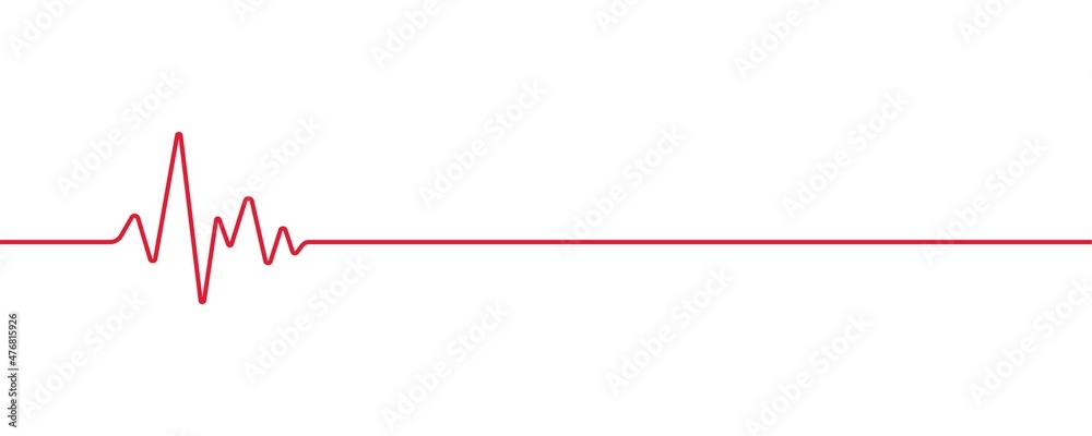 Heartbeat Die line background, Pulse trace, ECG or EKG Cardio graph ...