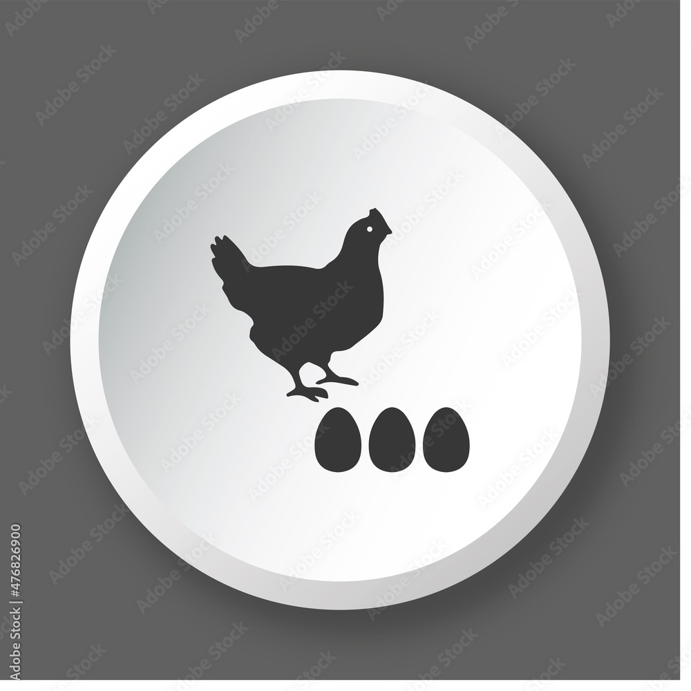 Logo poule et œufs. Stock Vector | Adobe Stock