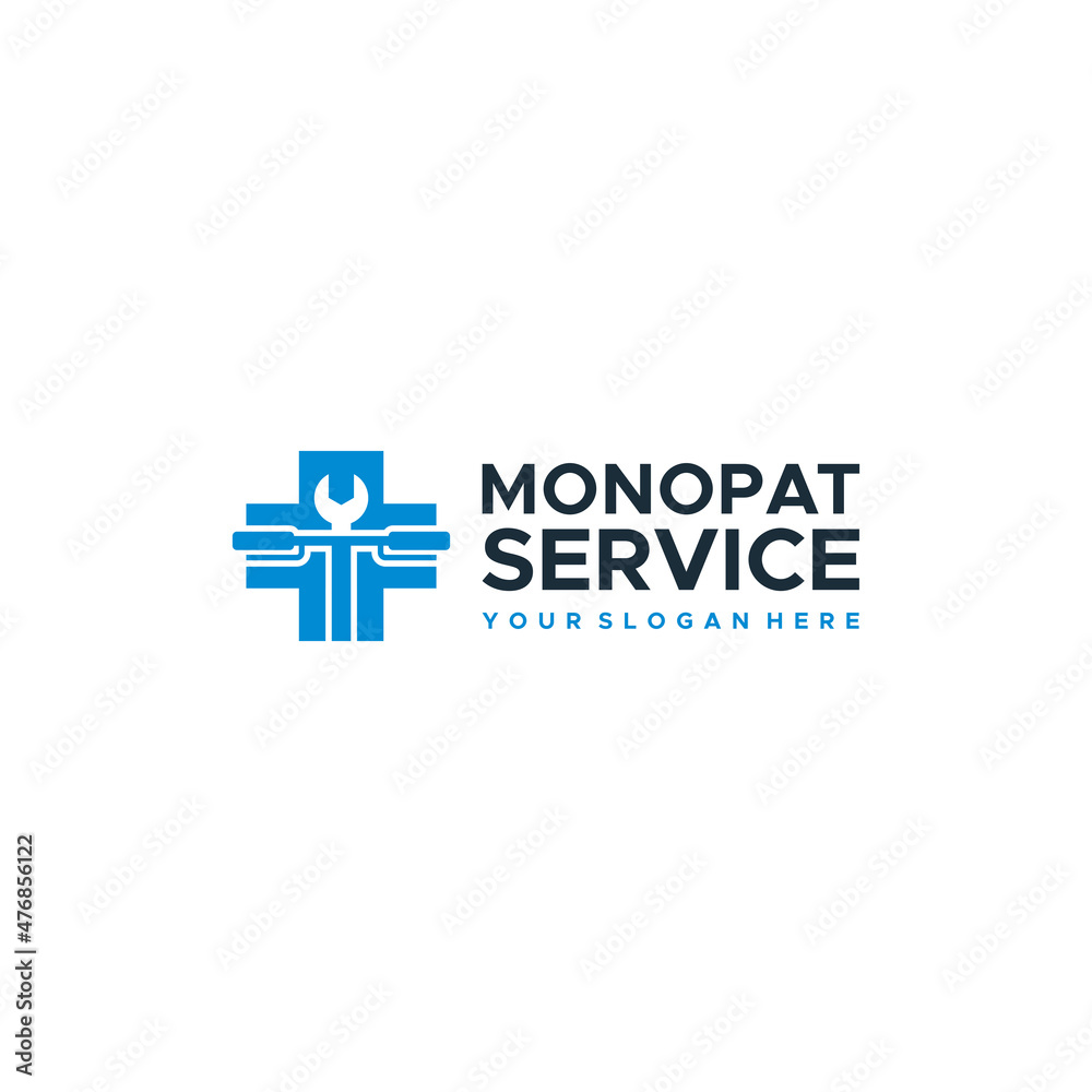 Modern design MONOPAT SERVICE new logo design Stock Vector | Adobe Stock