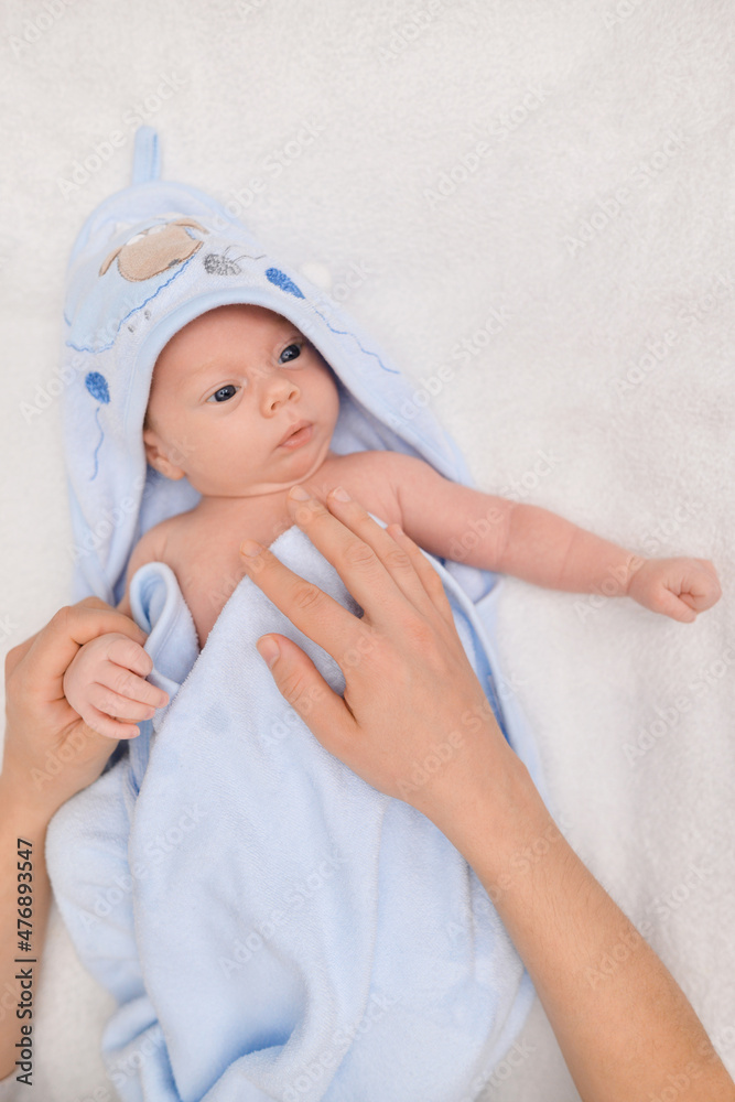 Kids Drying Hands With Towel