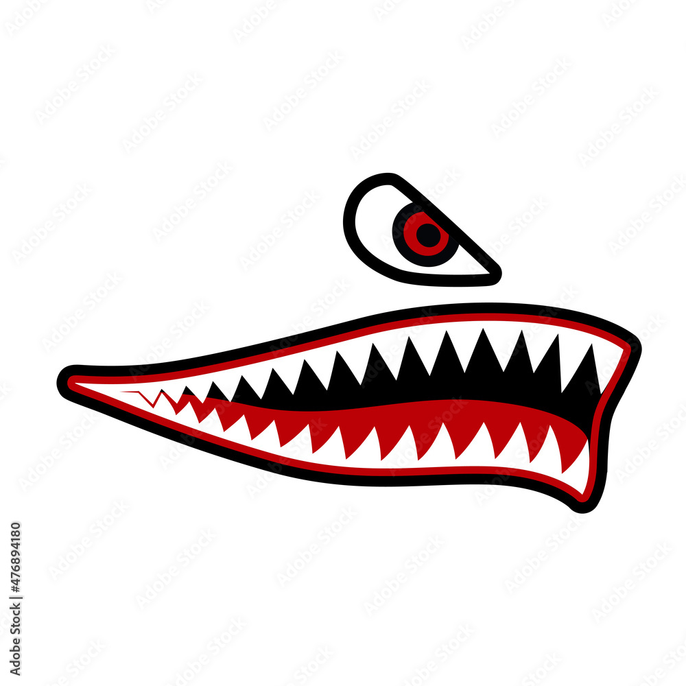 Shark Teeth Vector