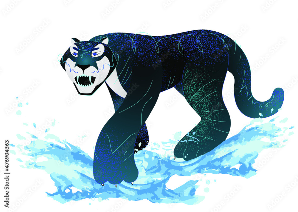 The water black tiger is the symbol of 2022, according to the Chinese ...