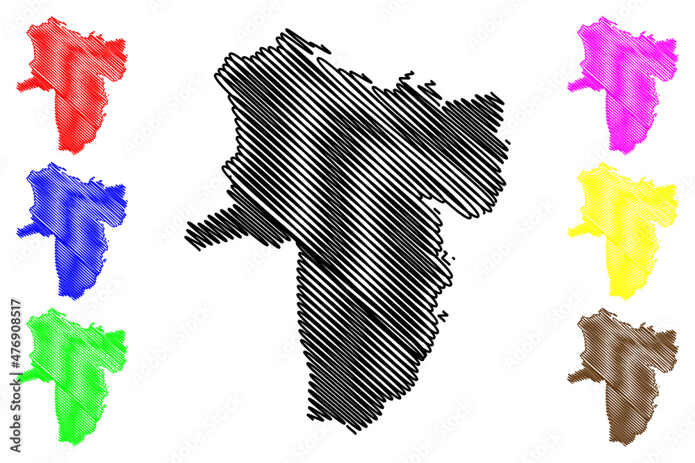 Vetor de Pakur district (Jharkhand State, Republic of India, Santhal ...