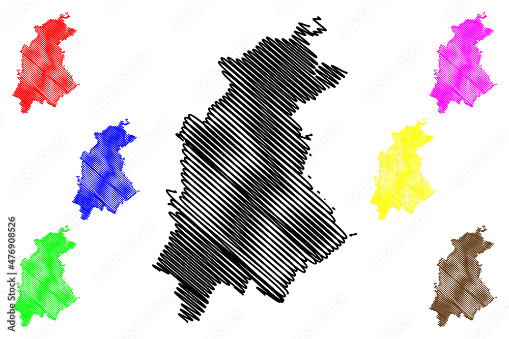 Panna district (Madhya Pradesh State, Sagar division, Republic of India ...