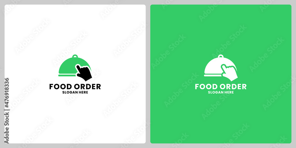 fast food delivery logo design. food order logo template Stock Vector ...