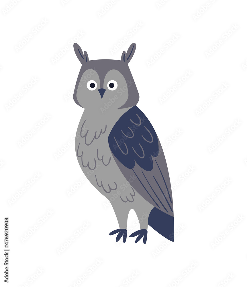 Grey Owl Clip Art