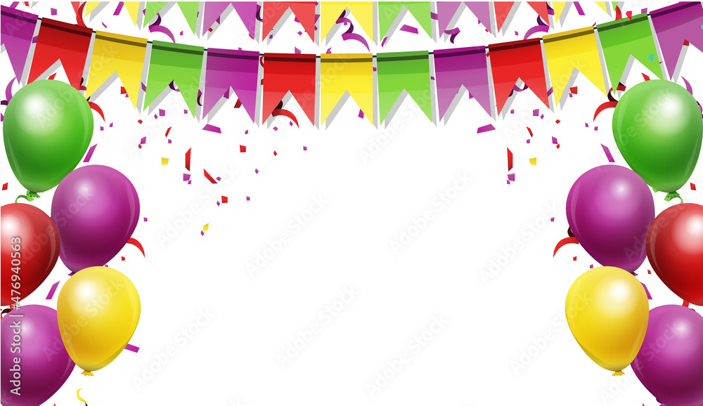 Happy birthday vector transparent background. colorful happy birthday ...