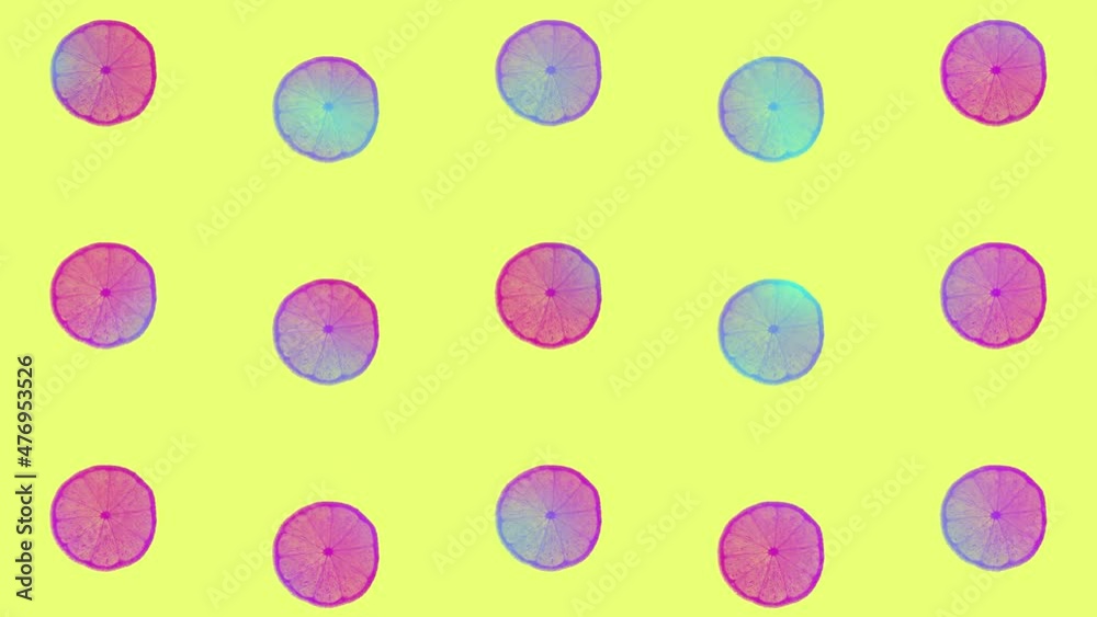 Limes pattern in vibrant gradient holographic neon colors. Concept art ...