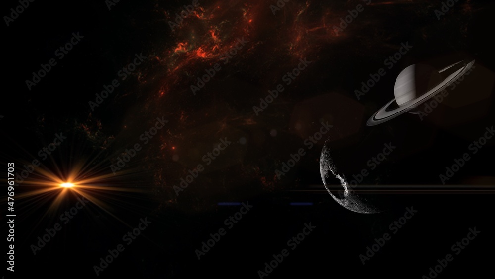black hole, science fiction wallpaper. Beauty of deep space. Colorful ...
