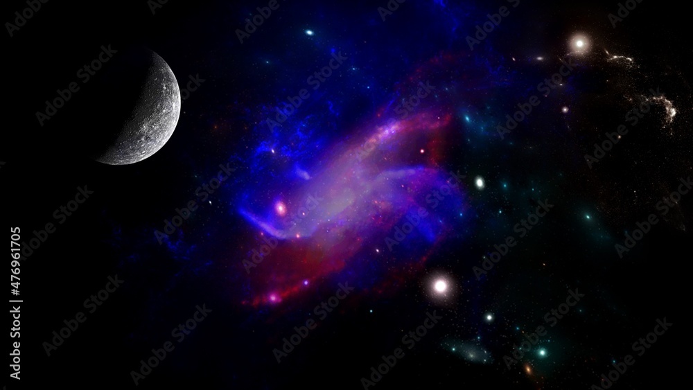black hole, science fiction wallpaper. Beauty of deep space. Colorful ...