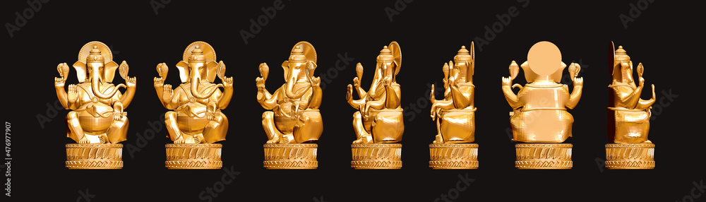 Indian god 3ds model, Lord Ganesha Statue 3d model from different ...