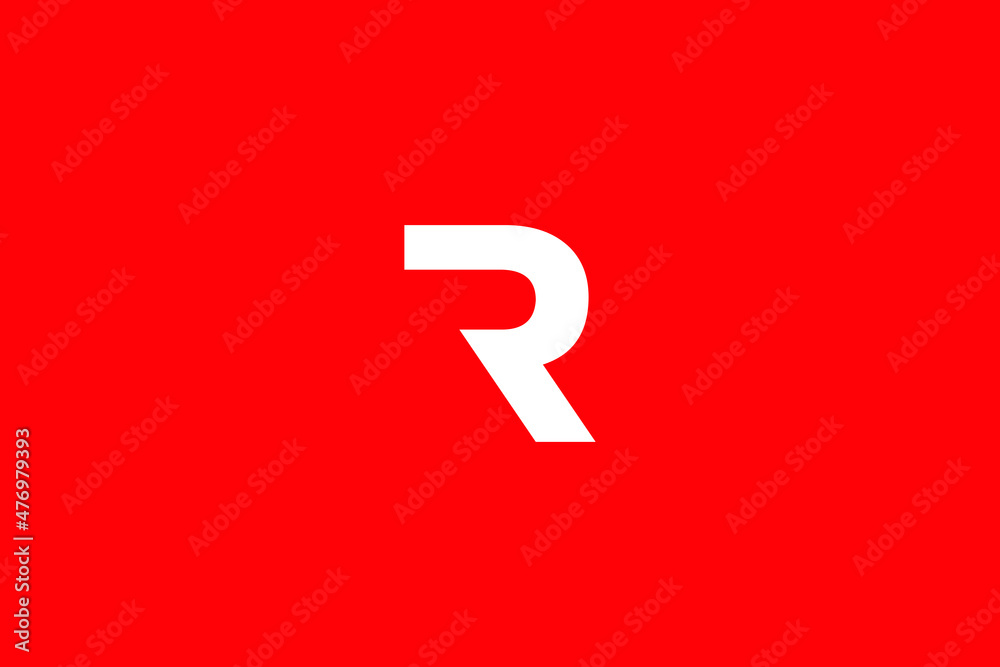 New and Modern R letter with minimalistic look. Professional artwork ...