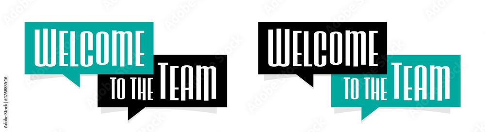 Welcome to the team Stock Vector | Adobe Stock