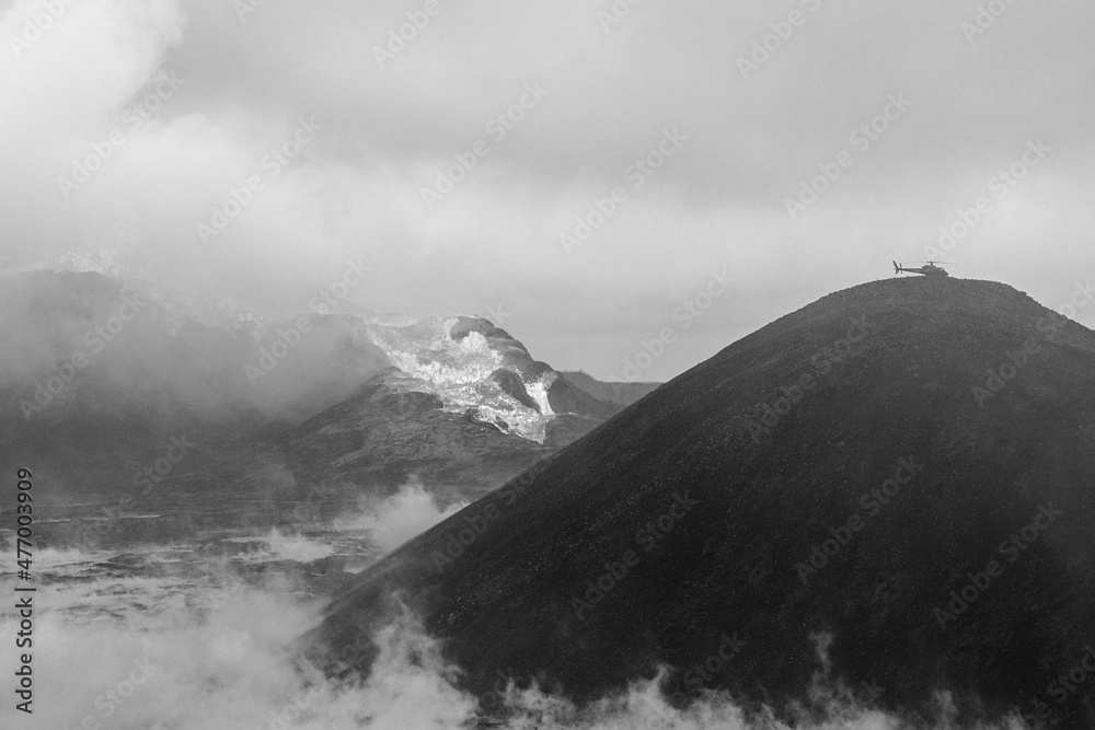 Fagradalsfjall volcano unleashing its lava in mild stages of ... Fagradalsfjall volcano unleashing its lava in mild stages of ...