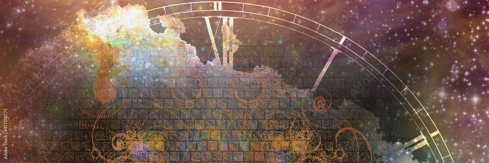 Time and space Stock Illustration | Adobe Stock