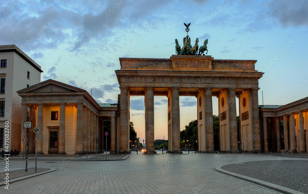 Brandenburg Gate is Berlin's most famous landmark. A symbol of Berlin ...