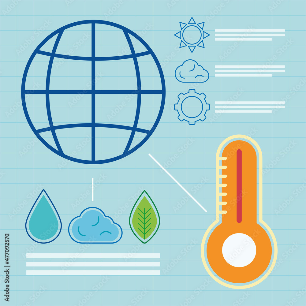 climate and nature infographic Stock Vector | Adobe Stock