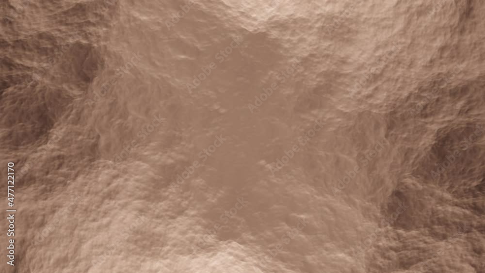 Foundation Animated 3D Organic Background. Matte Surface With Fluid ...