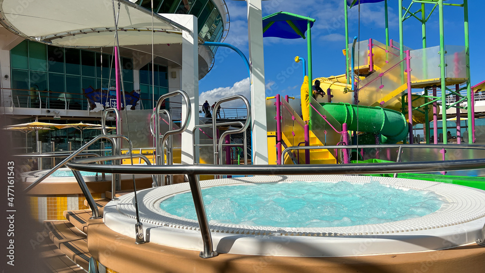 The family pool area on the Royal Caribbean RCL cruise ship ...