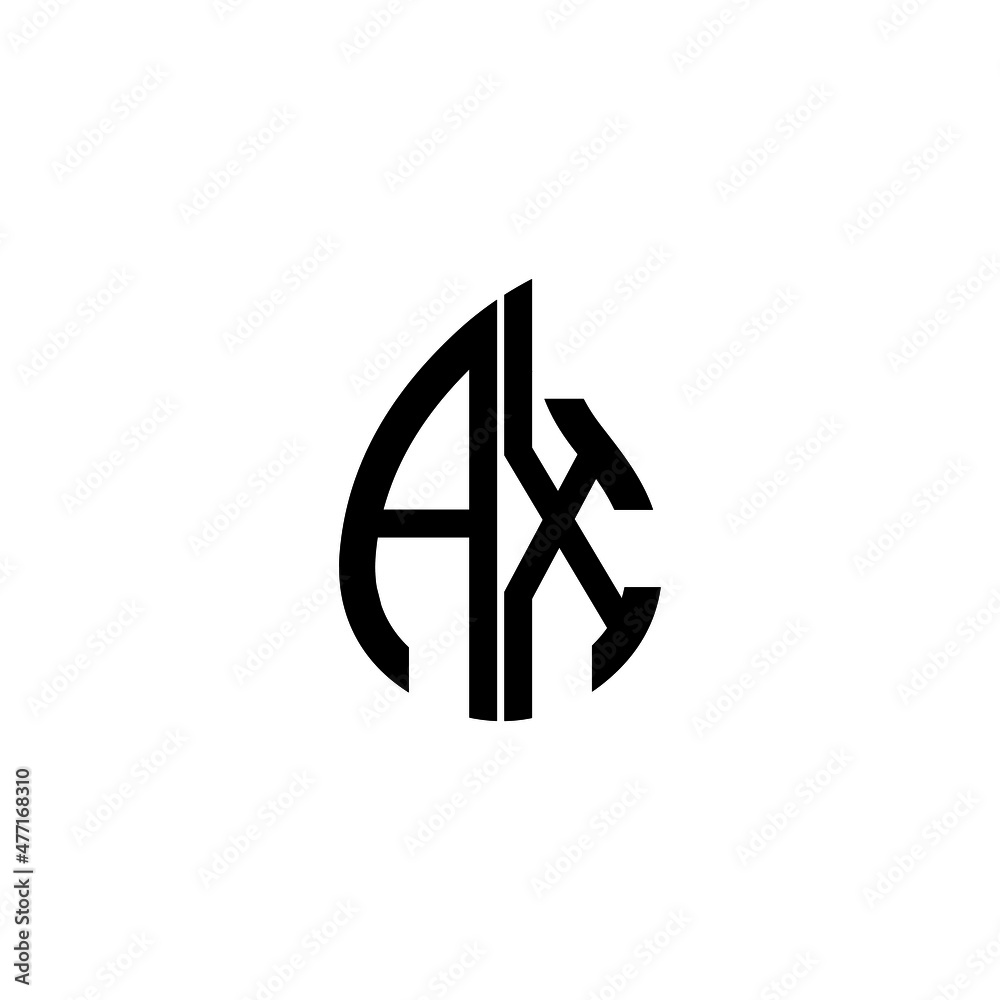 AX letter logo design on white background. AX creative initials letter ...