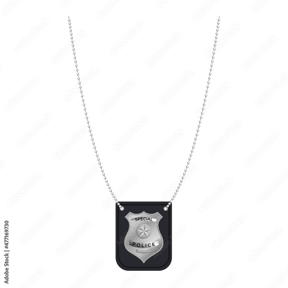 Police badge shield star sheriff cop crest emblem or symbol motif with ...