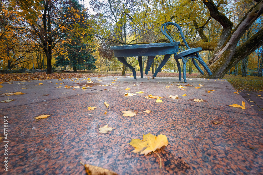 Minsk, Belarus. Oct 2020. Holocaust Sculpturel in memory of murdered ...