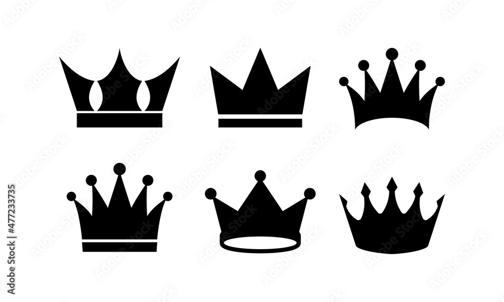 King Crowns Vector