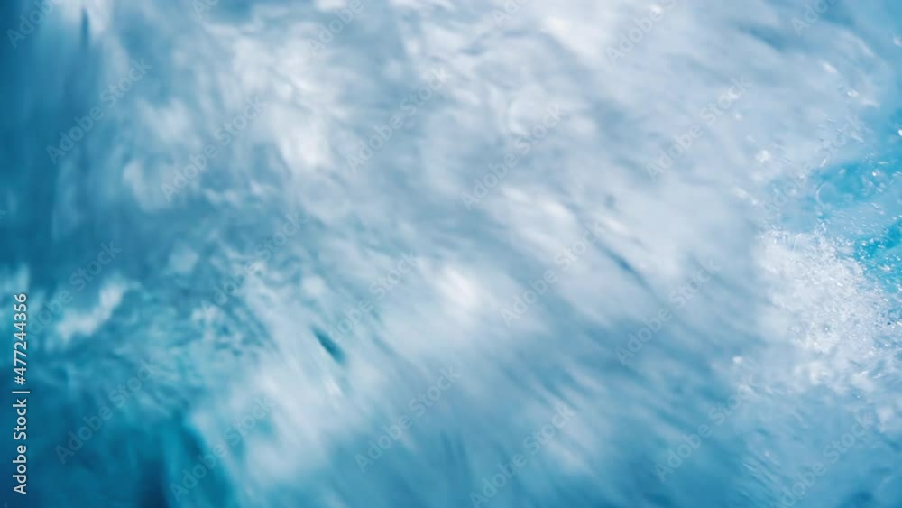 Ocean wave. Powerful clear ocean wave rolls and breaks on the surf spot ...