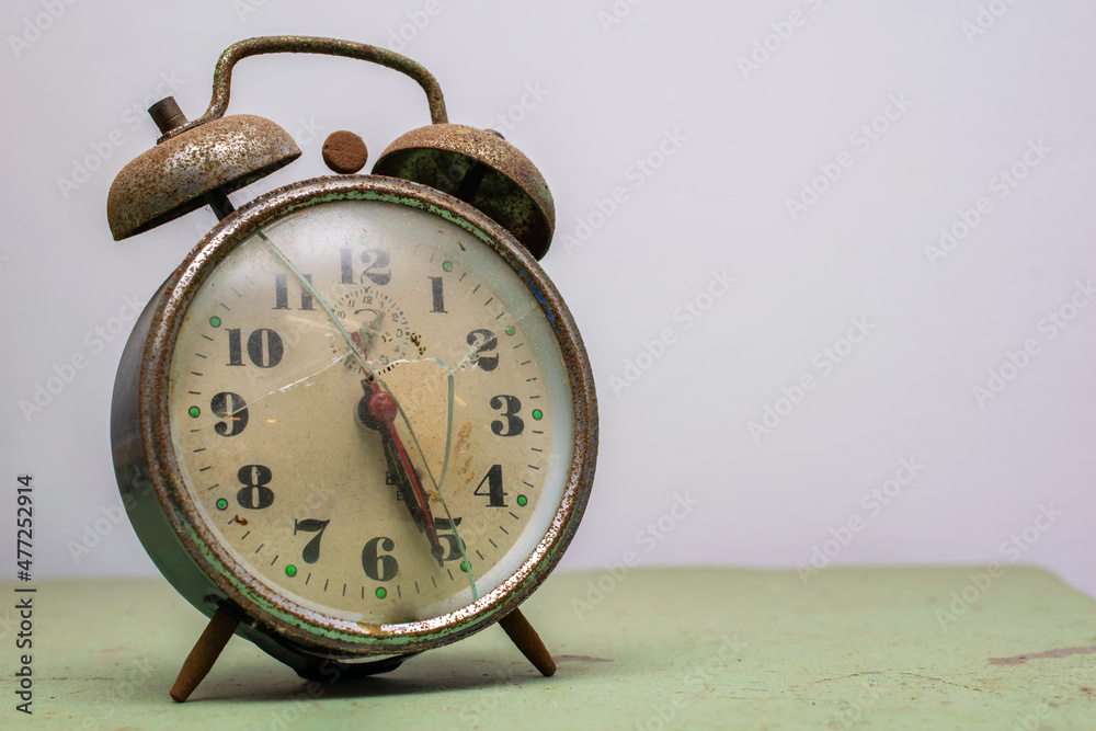 old traditional mechanical alarm clock Stock Photo | Adobe Stock