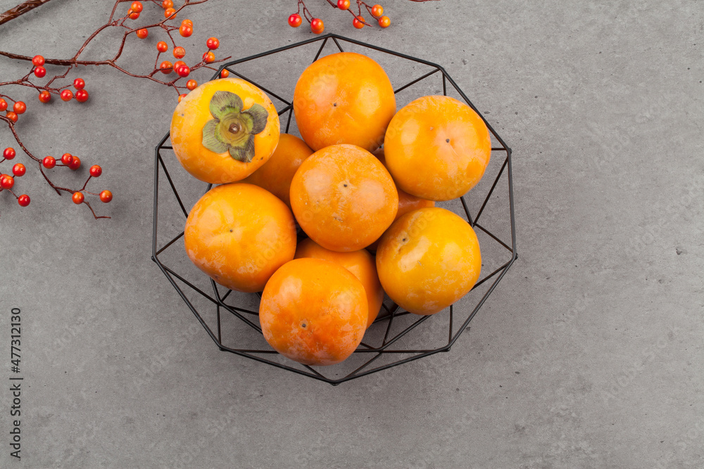 Plants, food, fruits, persimmons, sweet persimmons, autumn, seasonal ...