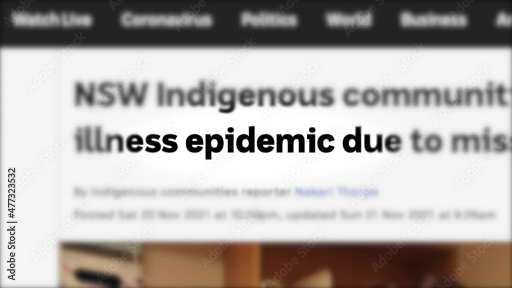 Epidemic animated headline of news outlets around the world. Breaking ...