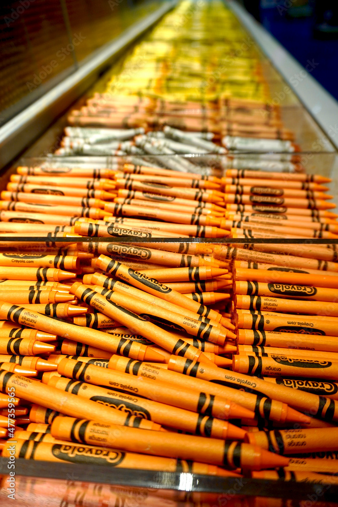 Orange and yellow Crayola crayons. "Pick Your Pack" at the Crayola ...